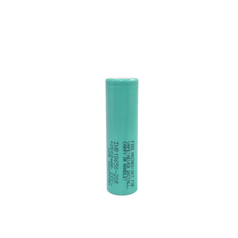 INR18650-20R 3.6V Rechargeable Lithium Ion Cells 2000mAh 20A Discharge